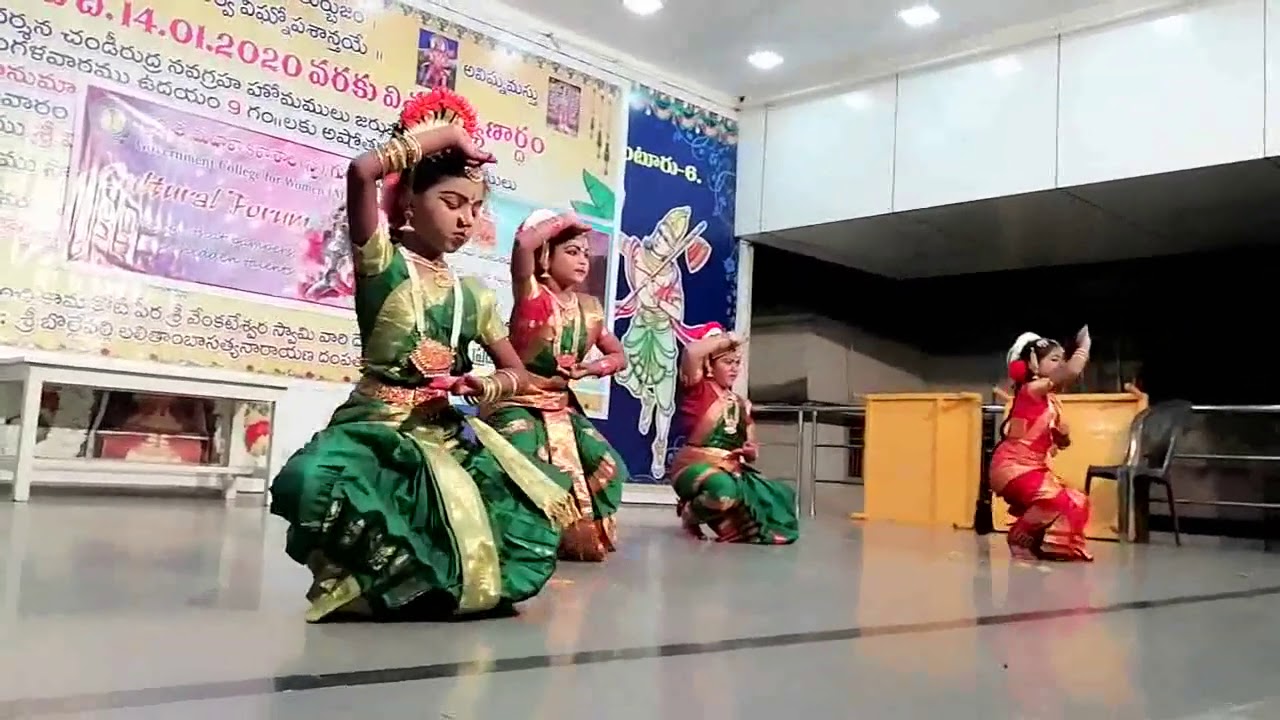 Joshitha Sriya Kuchipudi Dance - NRI Children - YouTube