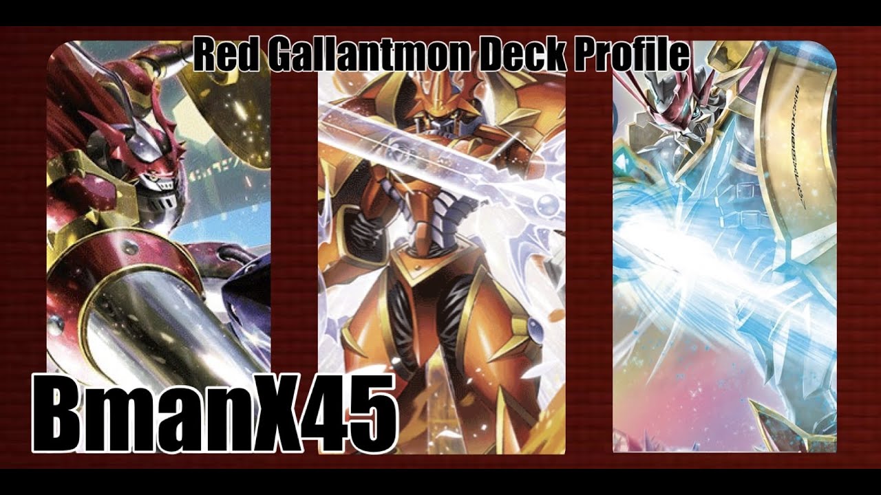 Digimon TCG: Red Gallantmon Deck Profile BT12 Format - YouTube