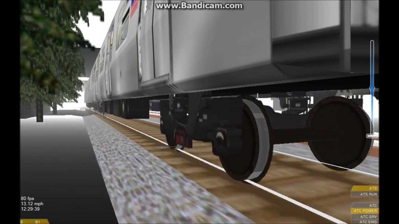 OpenBVE HD EXCLUSIVE: New R153 with Animated Trucks on the Franklin ...