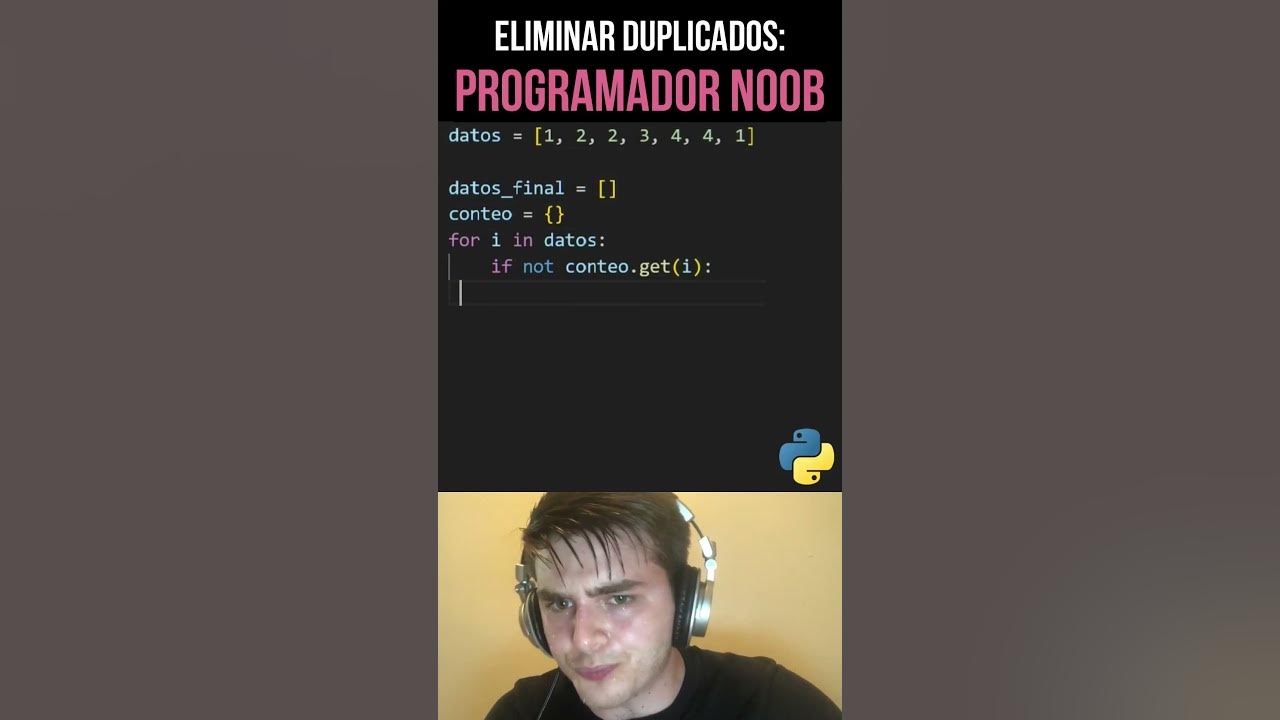 Eliminar elementos duplicados de una lista en python. - YouTube