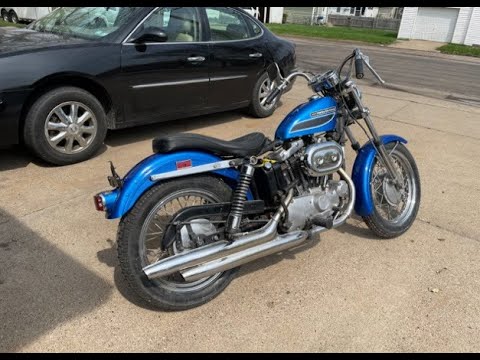 1972 Harley-Davidson Sportster XLCH - YouTube