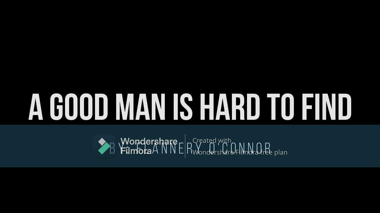 A Good Man Is Hard to Find Trailer - YouTube