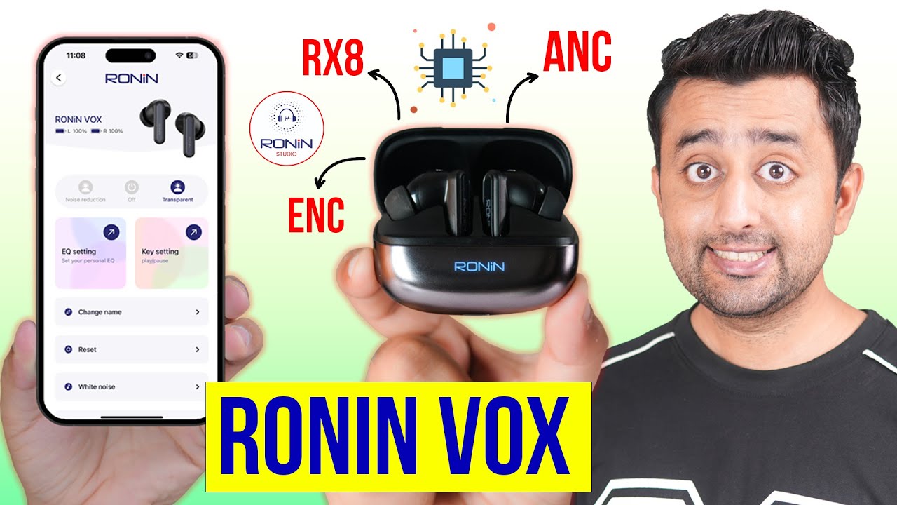 Most Premium Earbuds in Pakistan 🔥 Ronin Vox Review 🧡 App Support - ANC ...