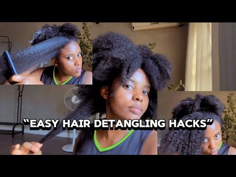 How to detangle stubborn hair| Your hair won’t break a comb| Rosemary ...