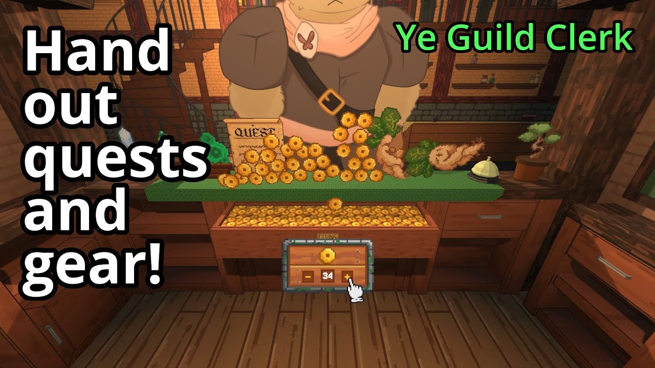 Run Your Own Fantasy Guild Behind The Desk! | Ye Guild Clerk - YouTube