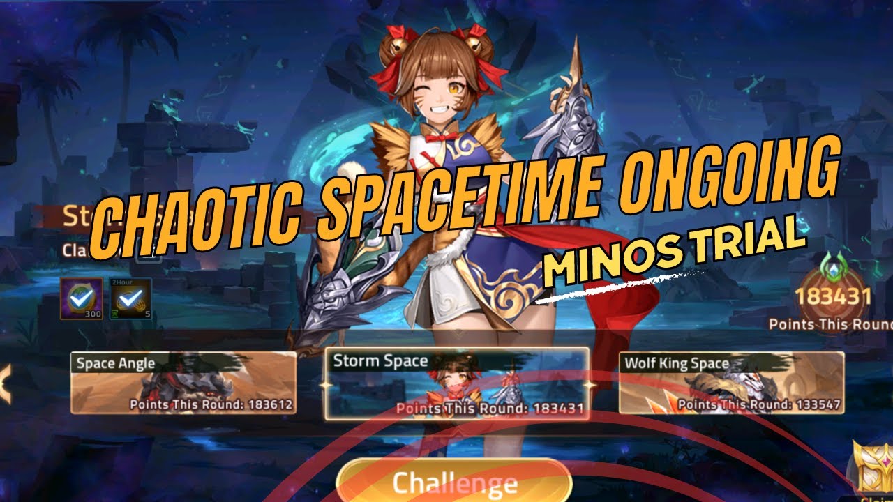 Line Up CHAOTIC SPACETIME ONGOING (Minos Trial) - [Mobile Legends: Adventure] - YouTube
