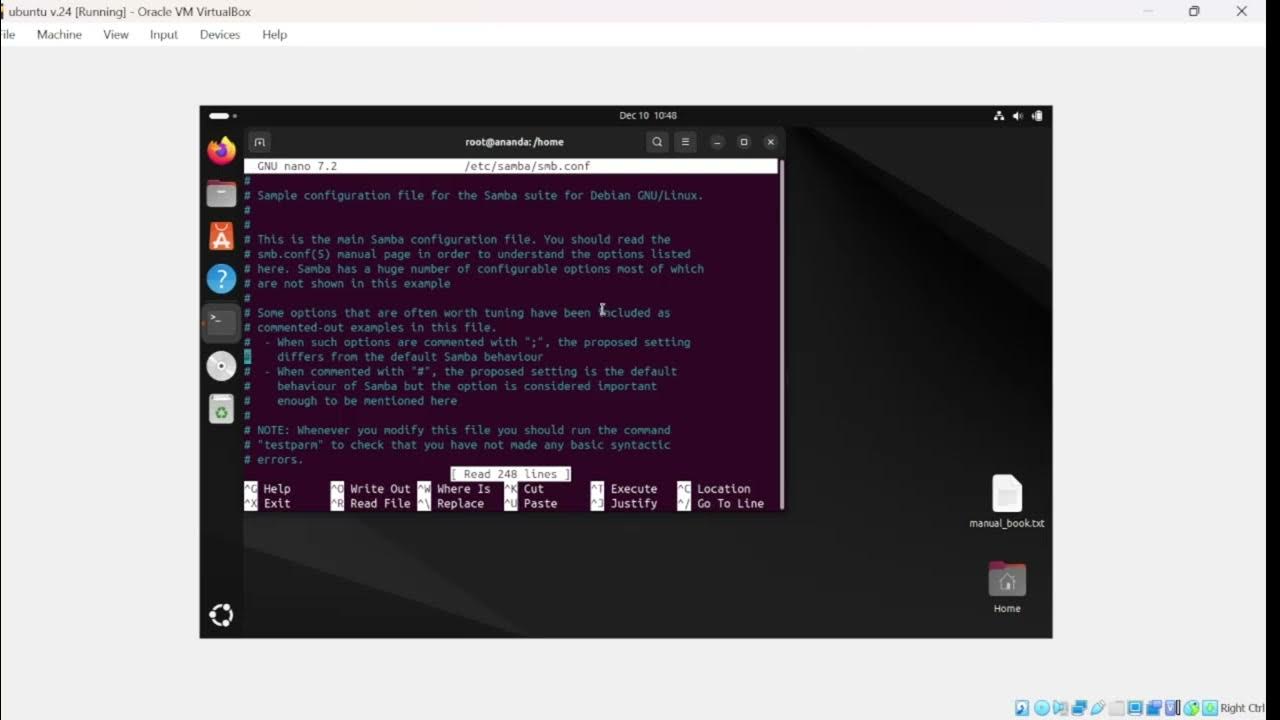 cara membuat file sharing menggunakan linux samba | file sharing linux dan window - YouTube