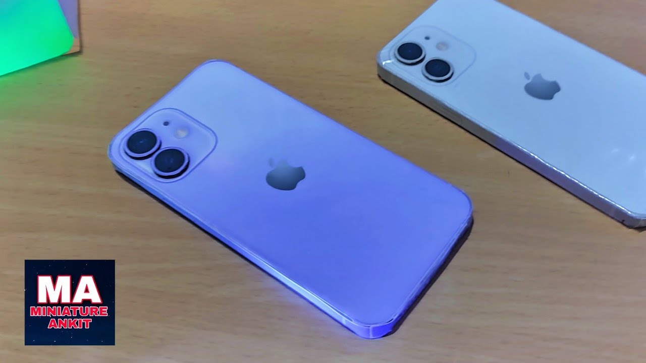 iPhone 12 Purple From Cardboard | #iphone12mini | How To Make iPhone 12 ...