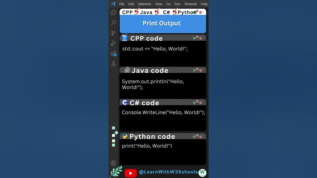 Cpp Vs Java Vs C Vs Python Cpp Java Csharp Python Youtube 4711