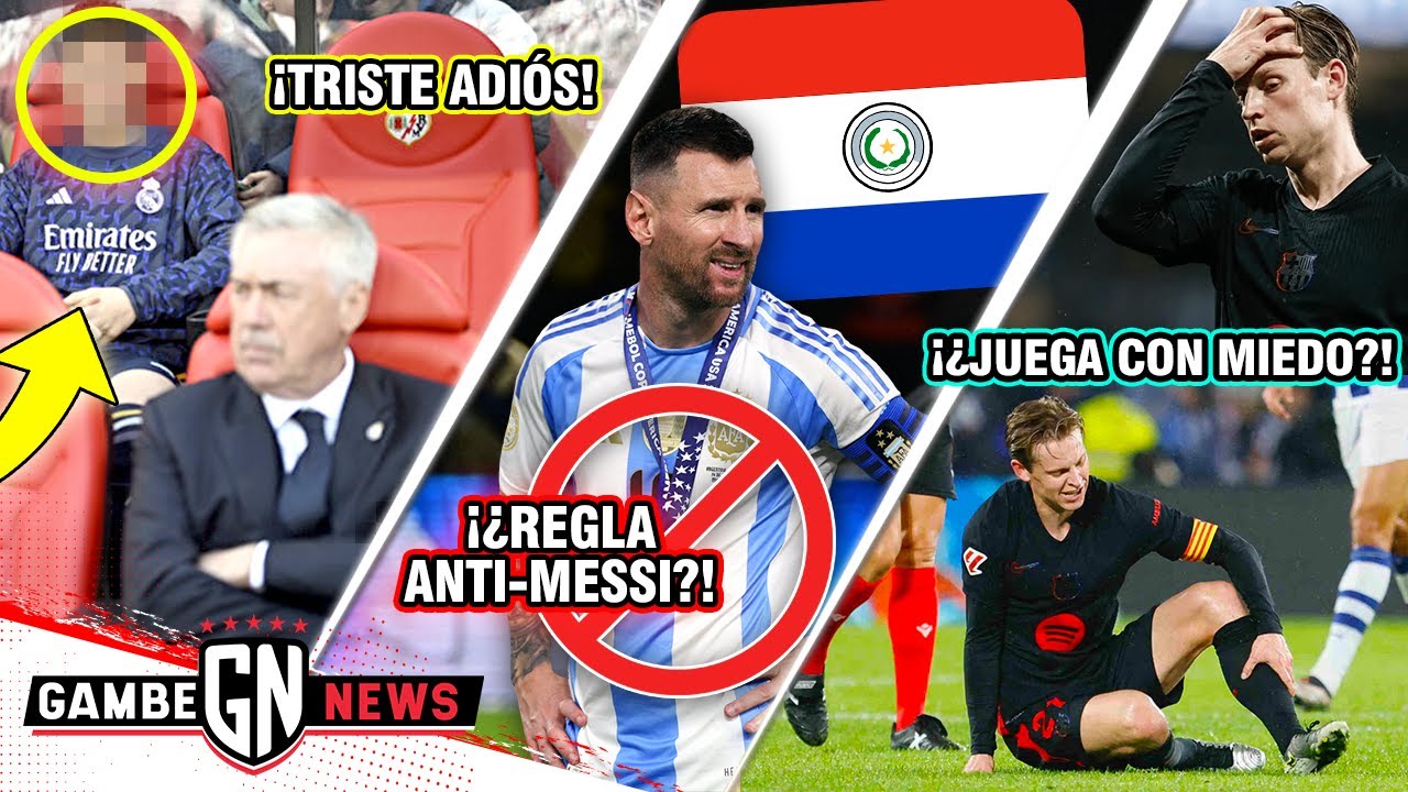 ¡TRISTÍSIMO RETIRO en el Real Madrid!😢lRegla ANTI-MESSI en Paraguay🚨l X ...