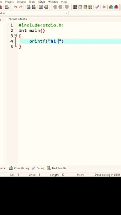 How to print message in c - YouTube