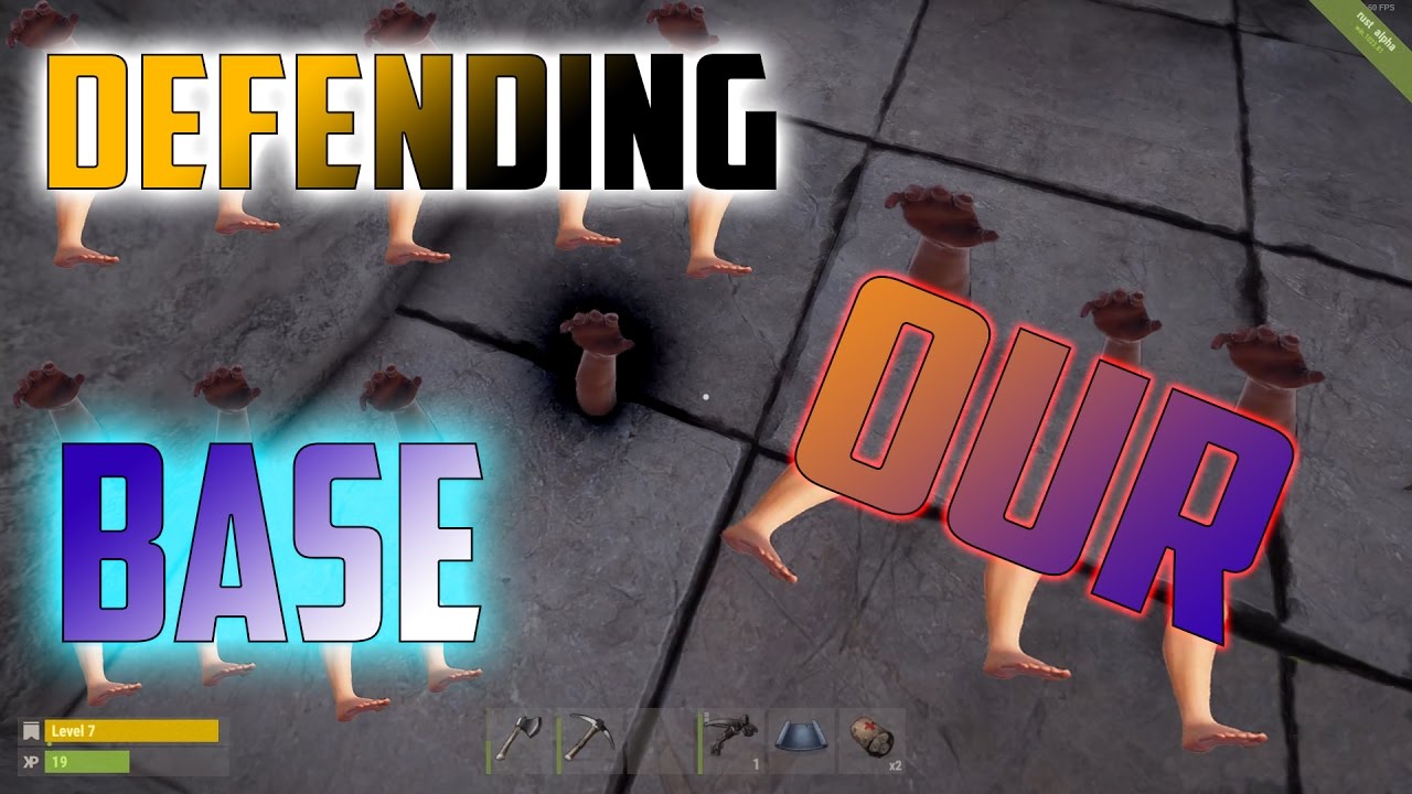 Defending our Base Rust Group Survival #2 - YouTube