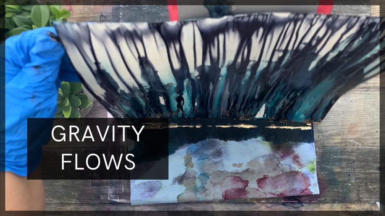 An Easy Gravity Painting Technique With Alcohol Inks! - YouTube