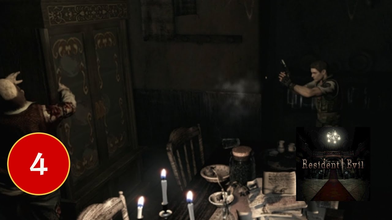 Resident Evil® - Chris Gameplay chapter 4 - Bee Attack - YouTube