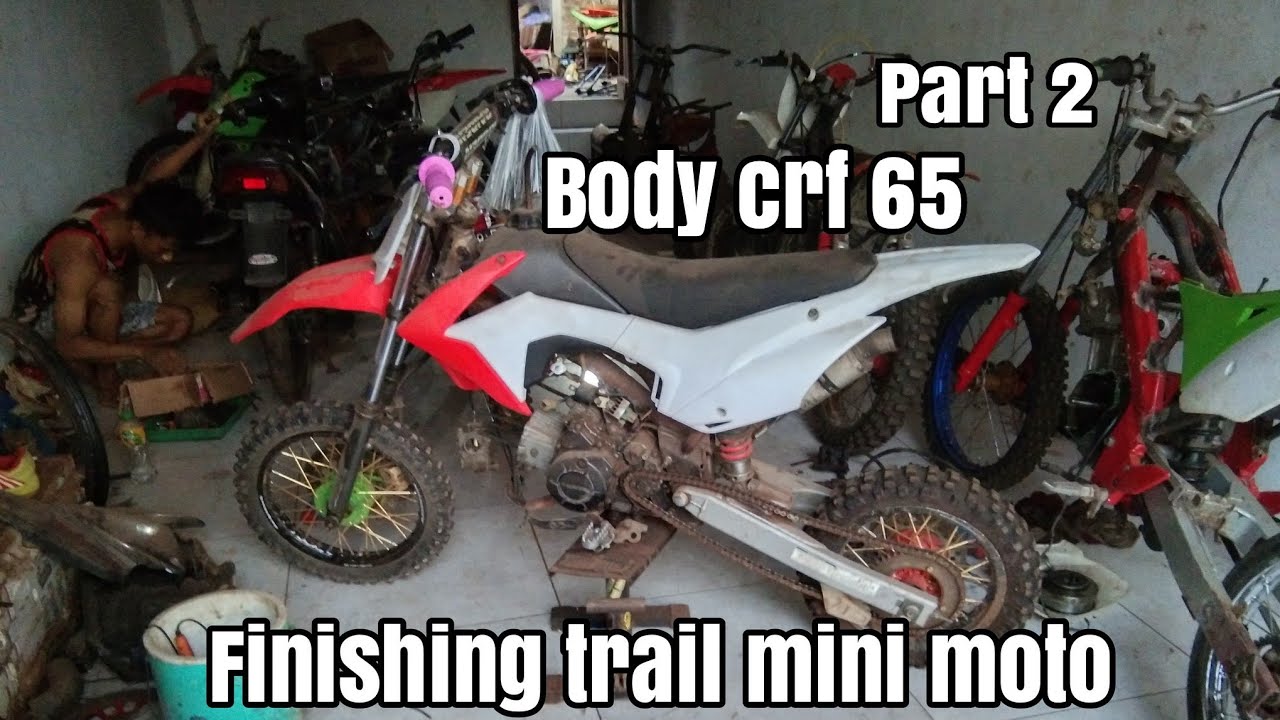 Part 2//penampakan trail mini moto revo body CRF 65 - YouTube