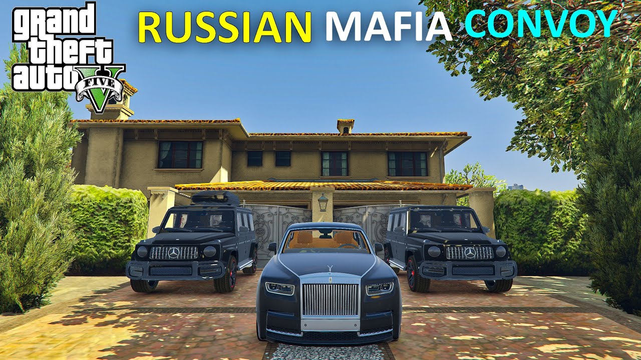 GTA 5 - RUSSIAN MAFIA CONVOY IN ROLLS ROYCE PHANTOM VIII - YouTube