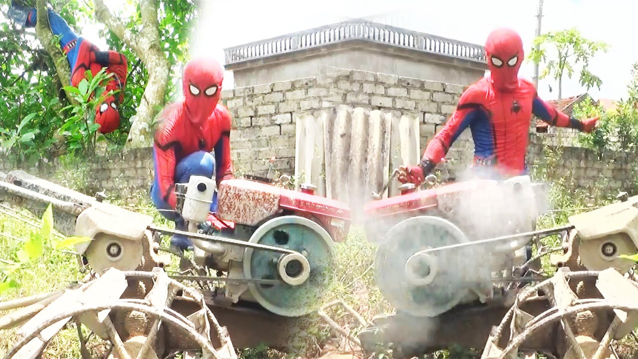 Spider-Man starts the tractor | VTQN - YouTube