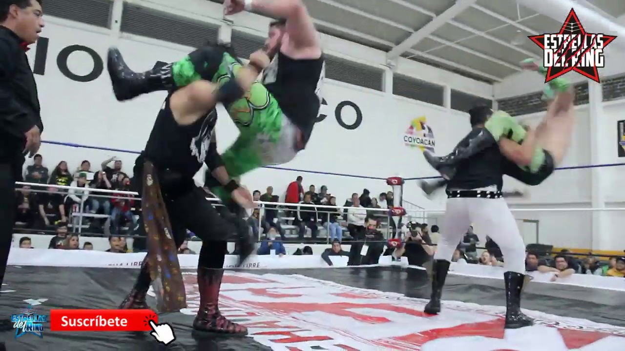 Dark Cuervo y Dark Escoria vs Mr. Iguana y el Fresero Jr en Lucha Libre ...