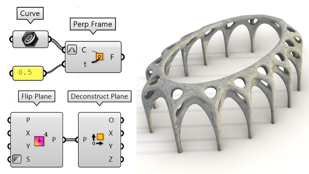 Parametric Structure (Rhino Grasshopper) - YouTube