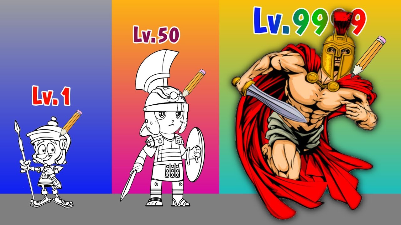 DRAWING a MAX LEVEL SOLDIER ARMY in Draw Army! - YouTube