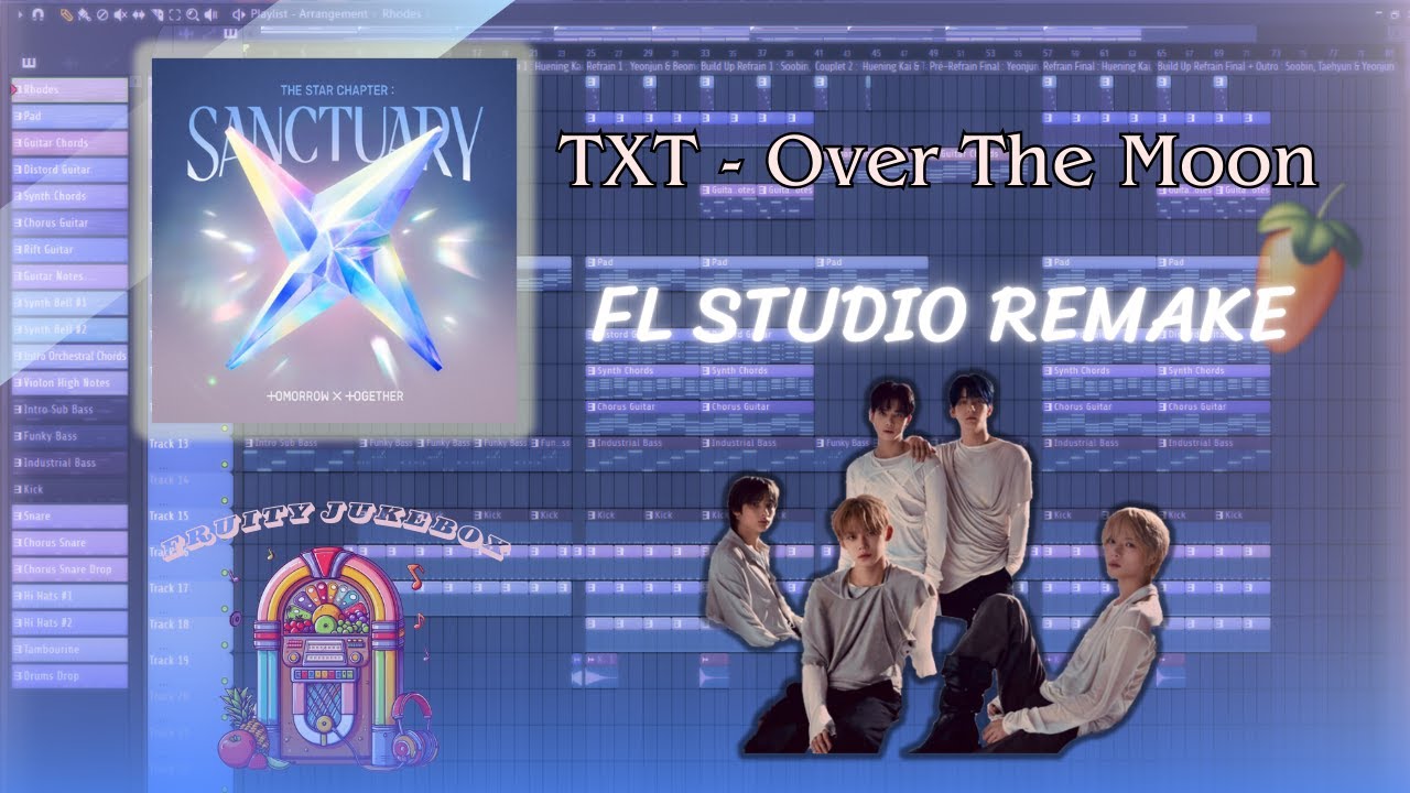 TXT - Over The Moon (FL Studio Remake) | Instrumental 🌟 - YouTube