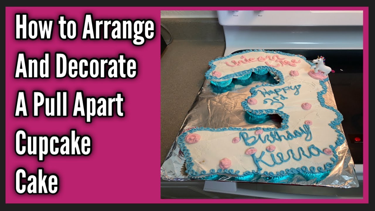 Number 3 Cupcake Cake Tutorial | Vlogmas Day 13| Unicorn - YouTube