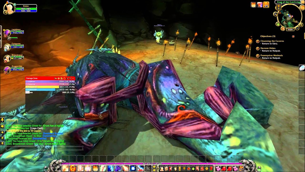 World of Warcraft - Wailing Caverns - YouTube