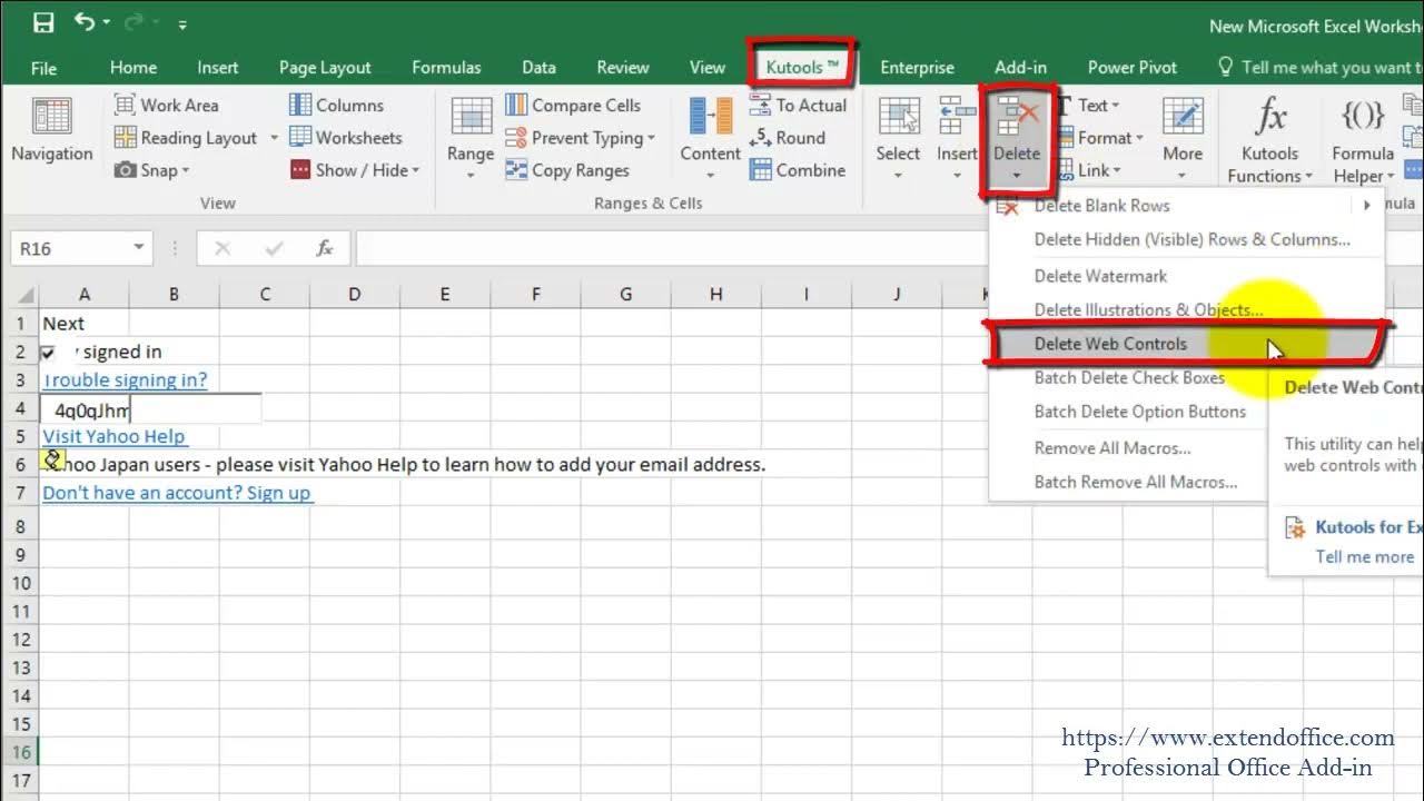 Quickly Remove All Html Objects (Such As Checkbox) In Excel - YouTube
