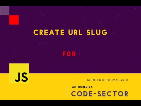 Create a safe and friendly URL slug in JavaScript - YouTube