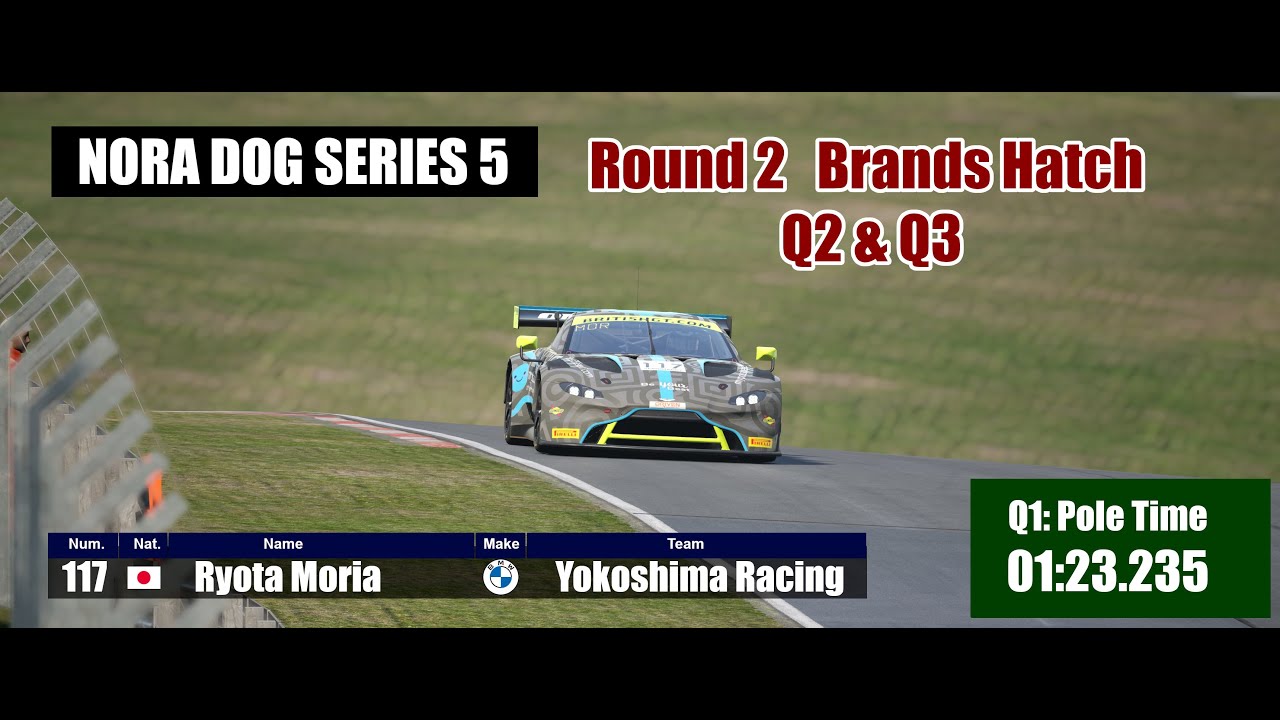 NORA DOG SERIES Round 2 Brands Hatch Q2 & Q3 - YouTube