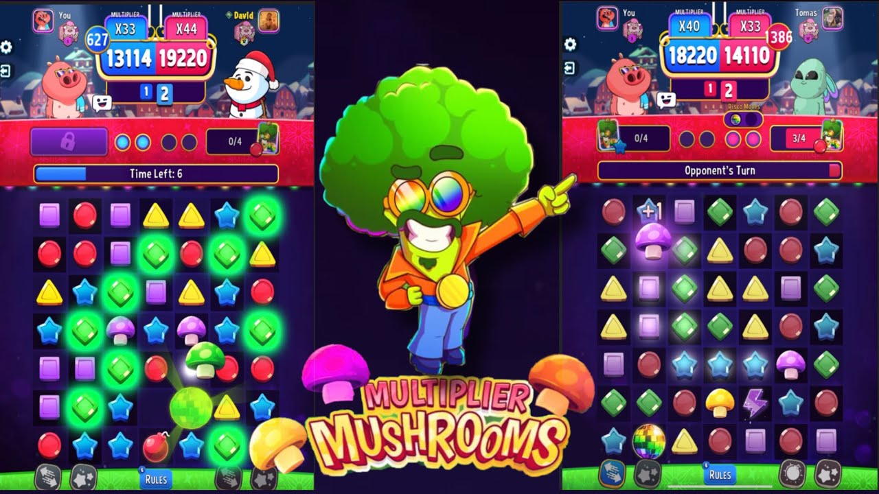 Legendary booster Brocco Boogie. game play multiplier mushrooms match ...