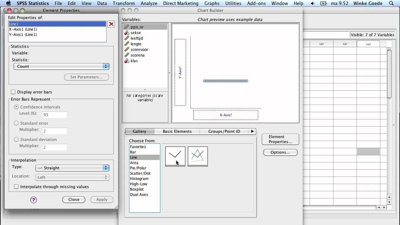 Chart builder SPSS - YouTube