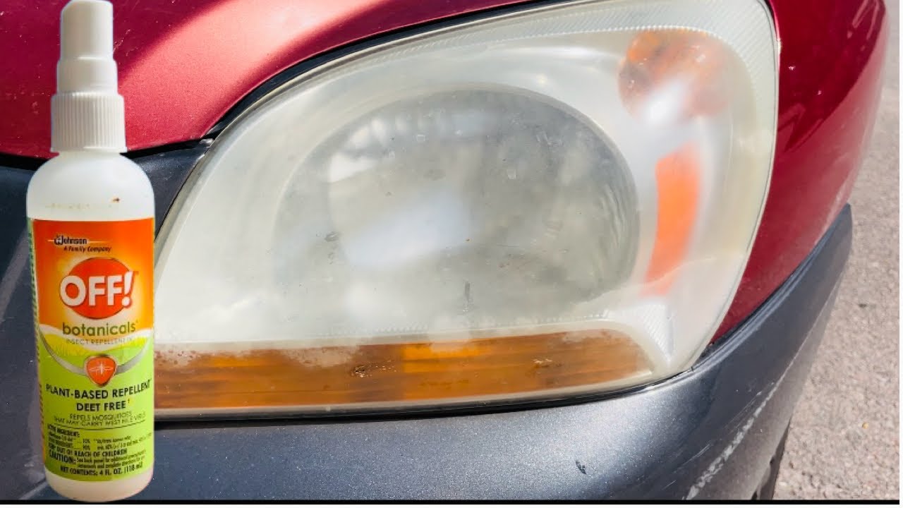 How To Easily Clean Your Car HeadLights With One Product/ HeadLight ...
