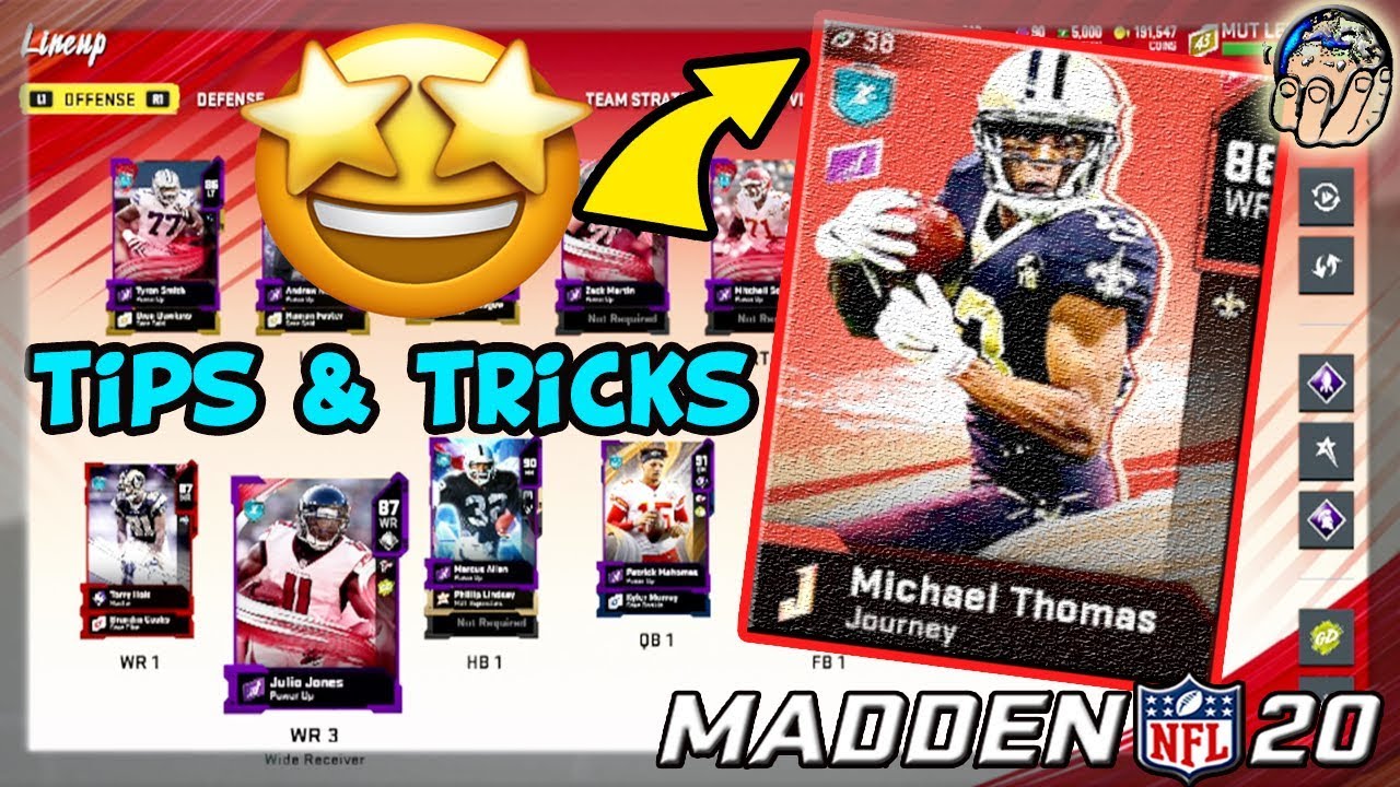 Madden 20 Ultimate Team - 5 Tips & Tricks (JOURNEY MASTER MICHAEL ...
