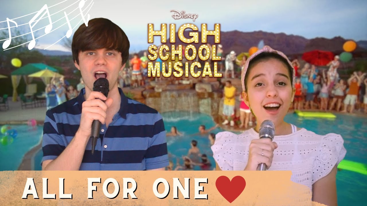 All For One (High School Musical)🎶🩵|Andrew & Nat Mansi's Cover - YouTube