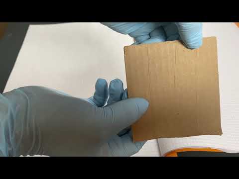 How to score and bend corrugated cardboard. - YouTube