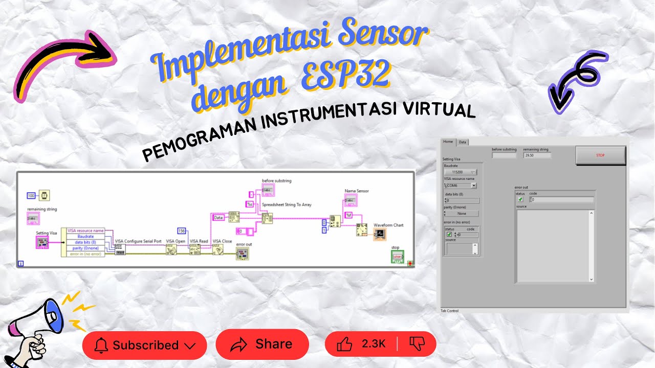 Implementasi Sensor Suhu dengan ESP32-Munggunakan LABview - YouTube