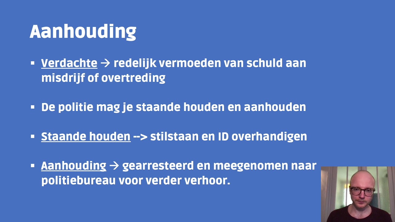 VWO - Rechtsstaat - strafrecht: opsporing en vervolging (H6) - YouTube