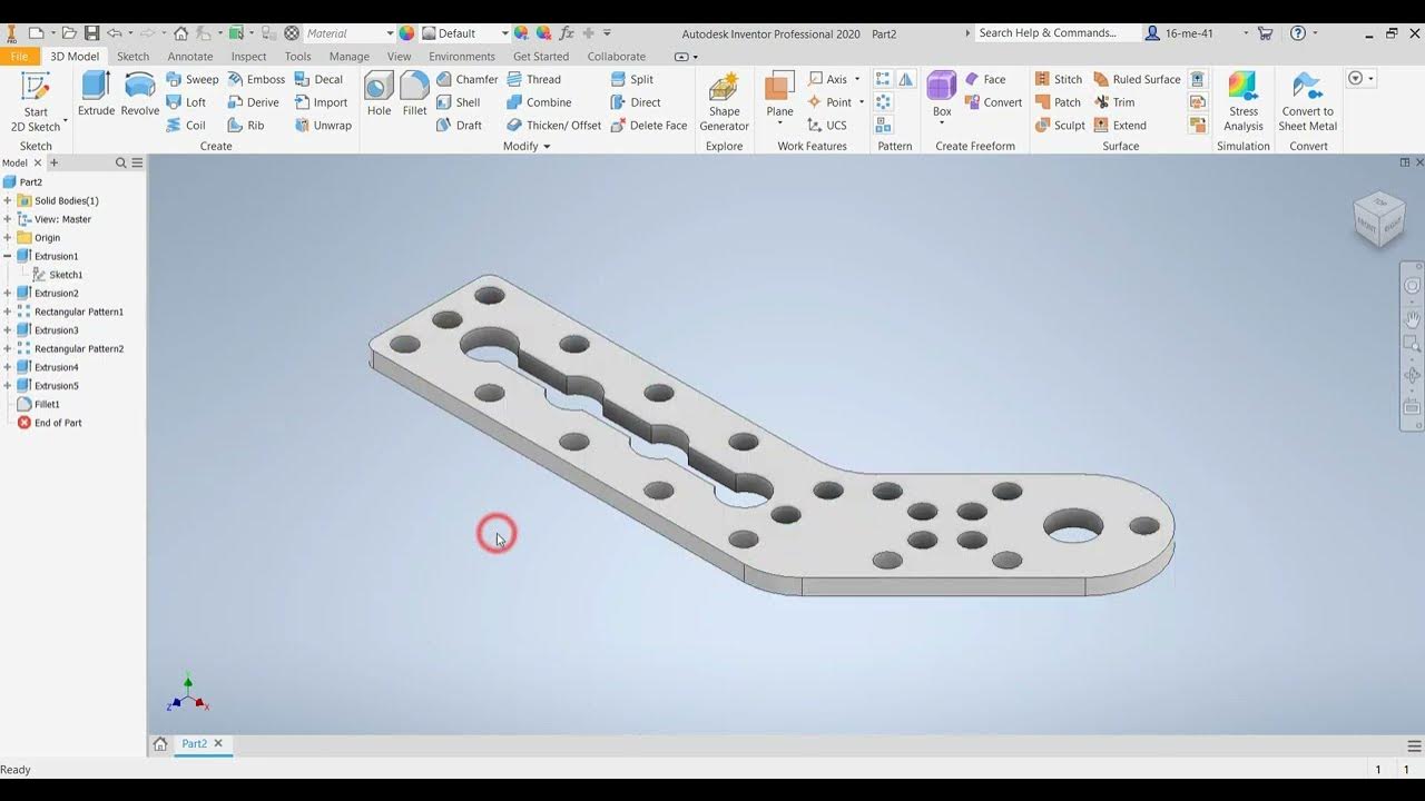 How to use iPart feature in Autodesk Inventor - YouTube