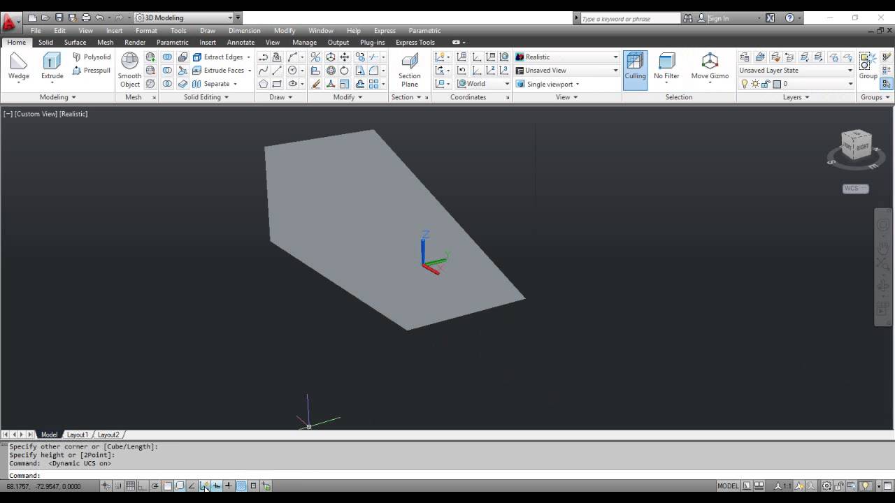 The Dynamic Ucs Autocad Youtube 3442