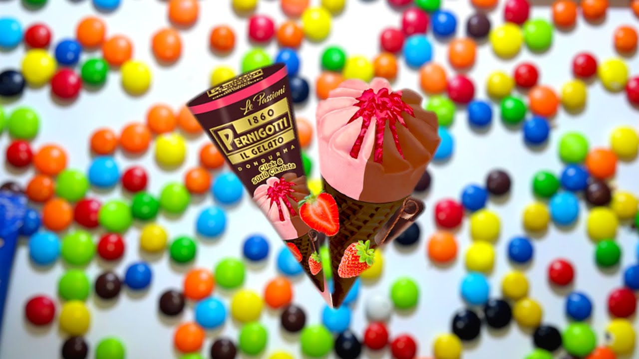 🍧Satisfying Rainbow Ice Cream Unboxing Video🌈Learn Colors With Candies ...