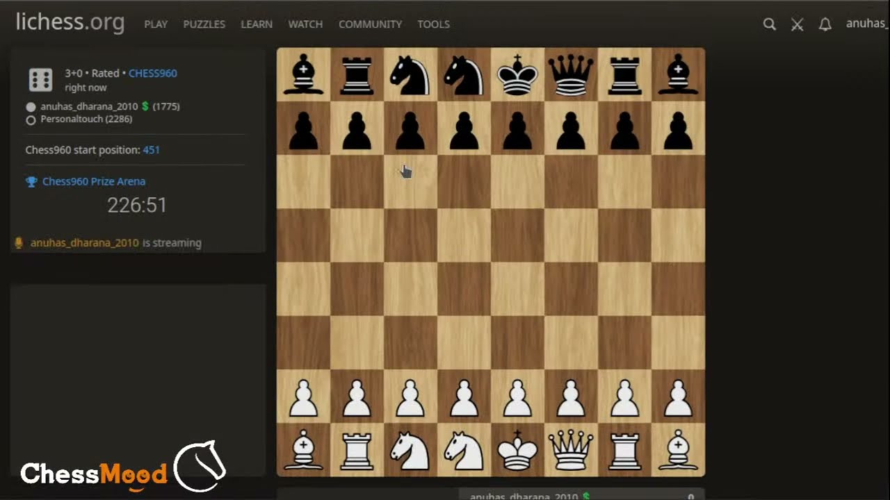 lichess.org Chess960 Patron Prize Arena - YouTube