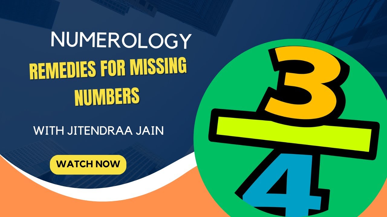 Numerology Remedies For Missing Numbers 3 & 4 - YouTube