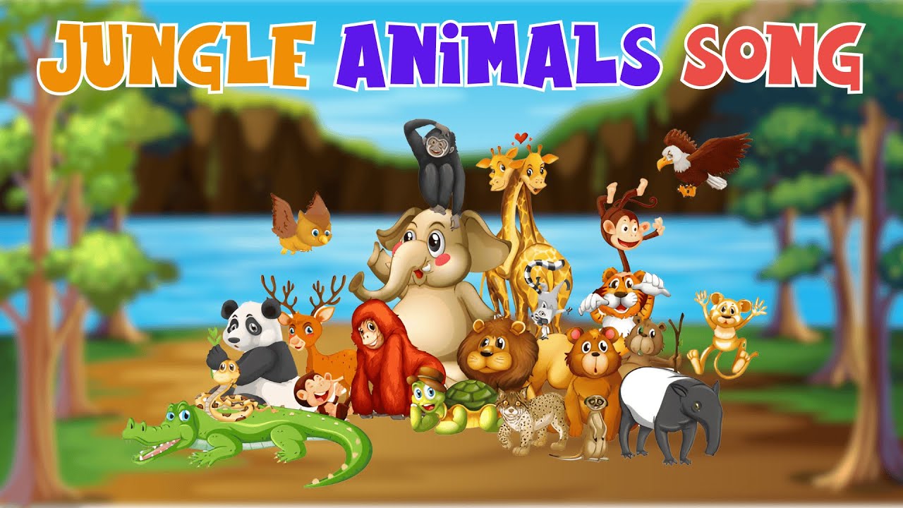 Jungle Animals Song 3D | Learn Jungle Animals for Kids | Educational ...