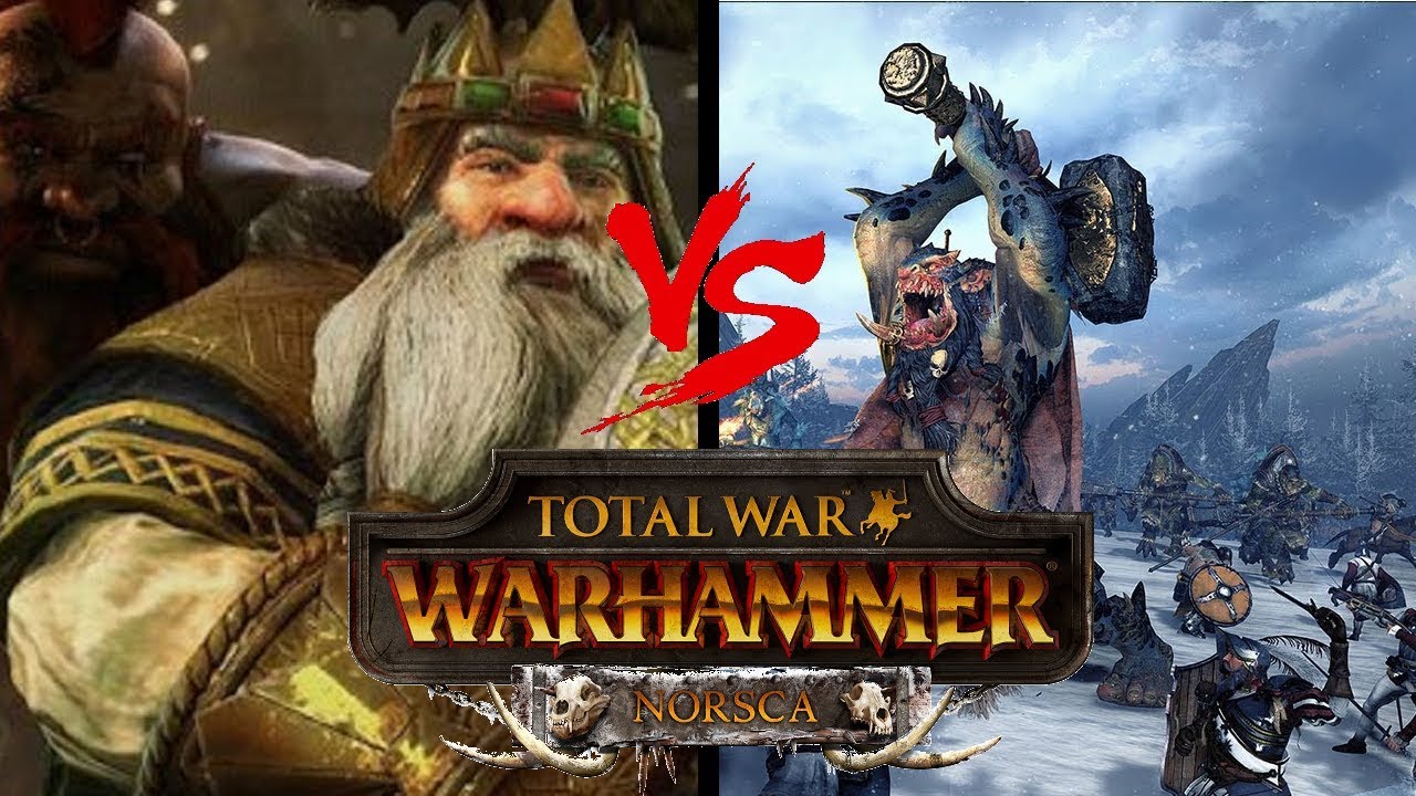 A First Look: Dwarfs vs Norsca - Throgg, The King of Trolls | Total War ...
