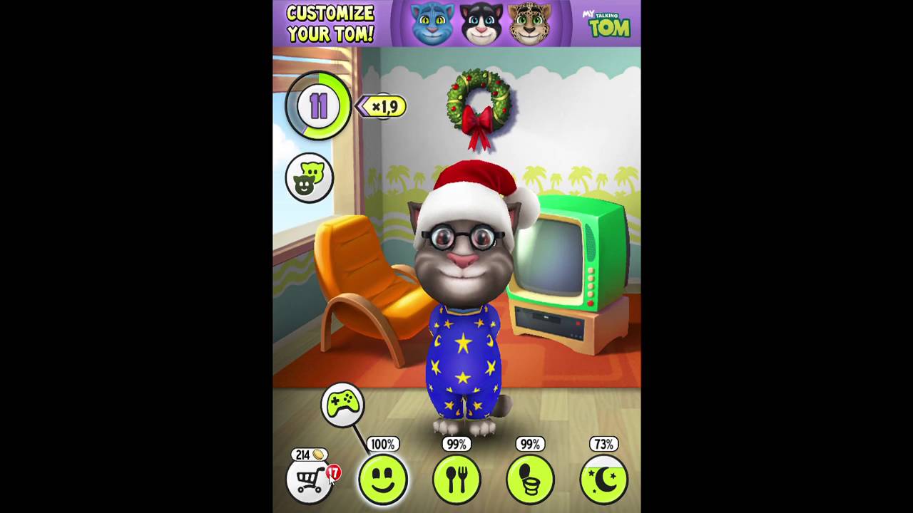 My Talking Tom Level 11 Gameplay Great Makeover for Children HD ...