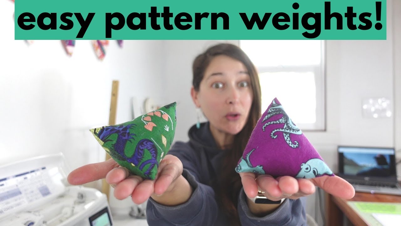 How to sew pattern weights. Easy scrap busting project. - YouTube