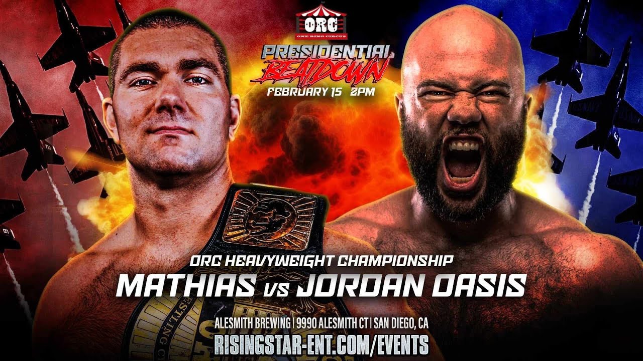 WWE ID Prospect Jordan Oasis vs Mathias | One Ring Circus Pro Wrestling ...