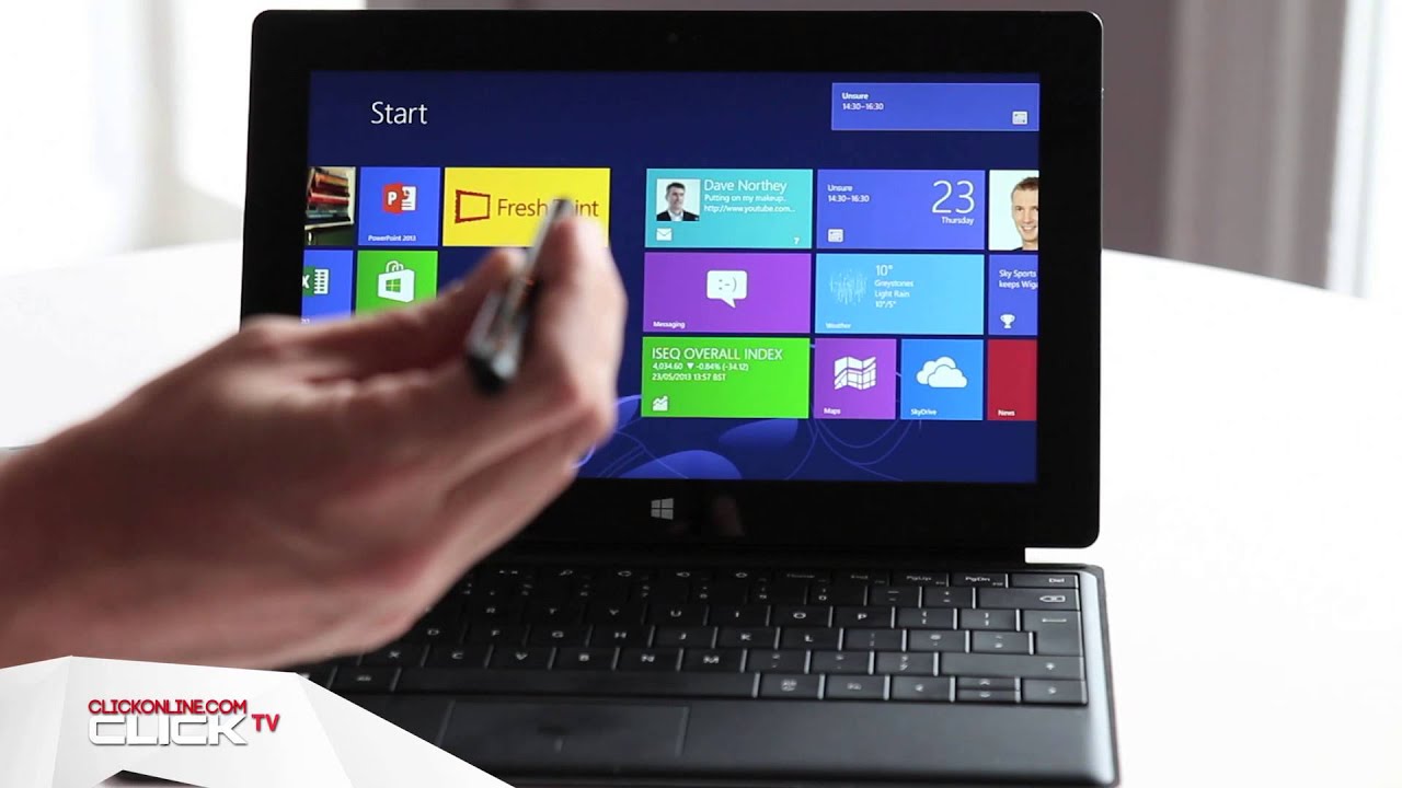 Microsoft Surface Pro Hands On - YouTube