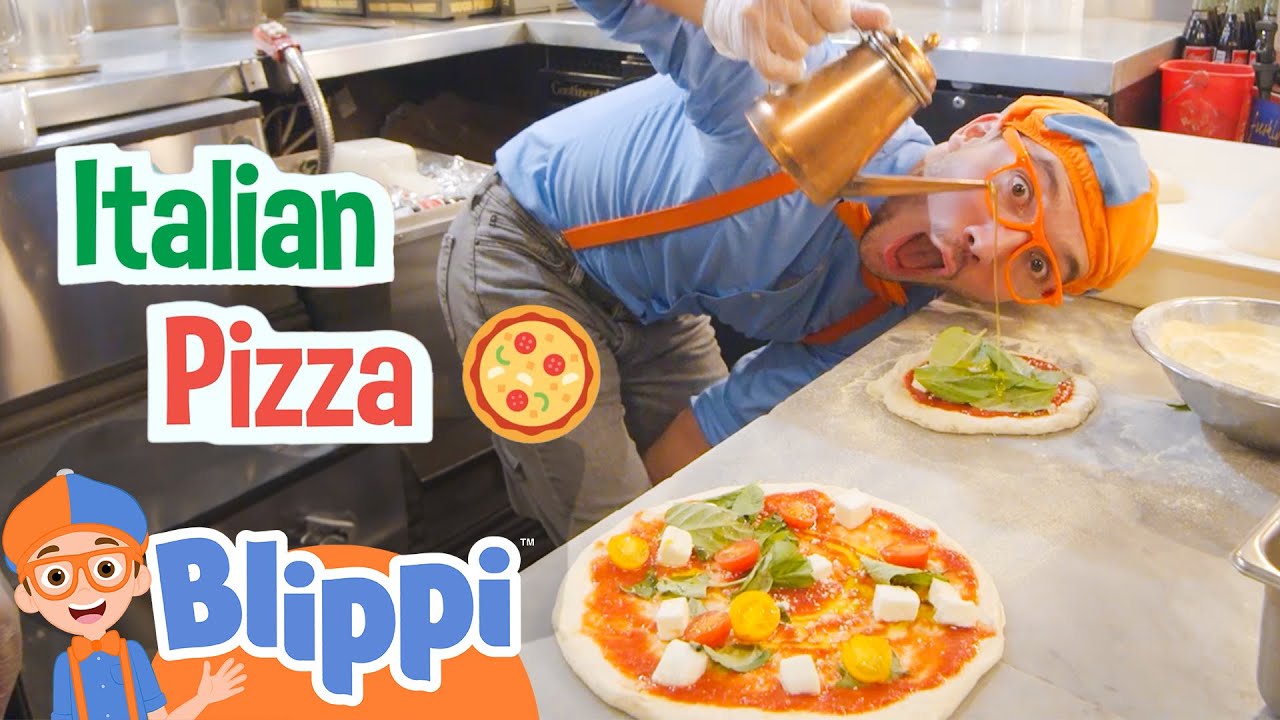 Making Pizza with Blippi at Olio! | Blippi FULL EPISODE | Moonbug Kids ...